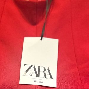 Zara | Pants & Jumpsuits | Zara Red Low Rise Pants Limited Edition ...